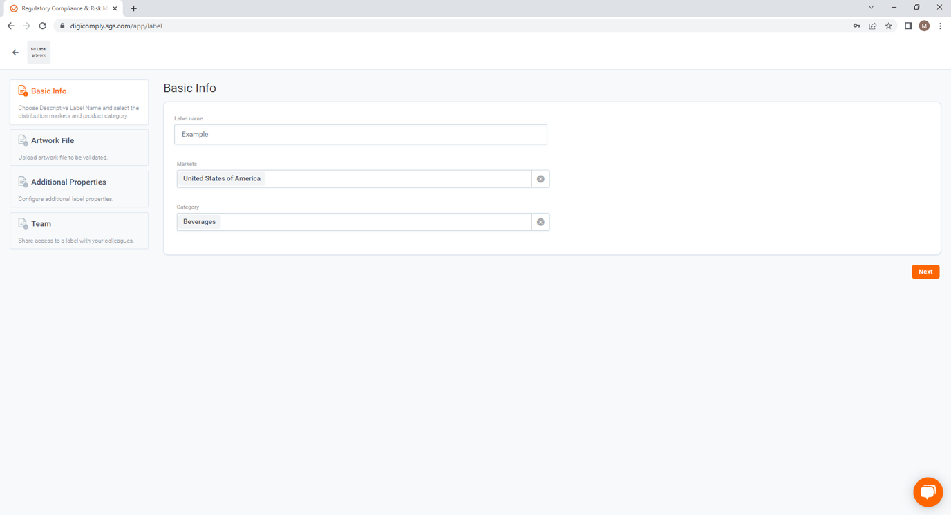 How to create and setup new label