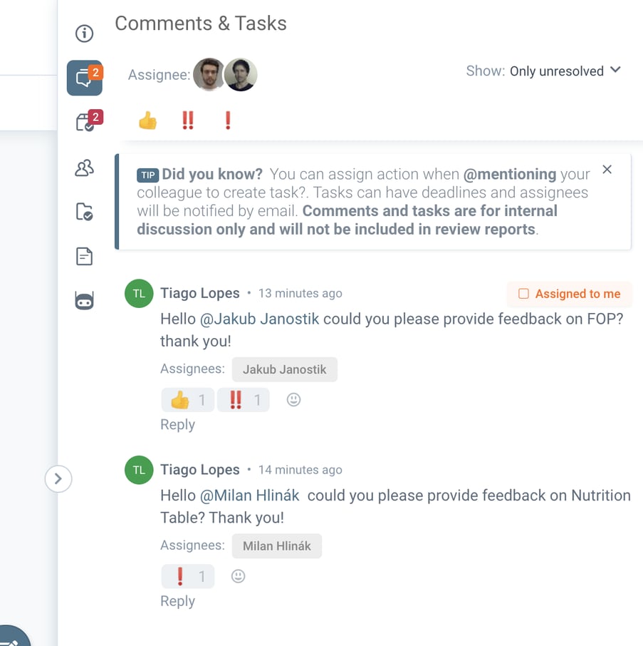 How to Resolve &/or Re-open a Comment/Task