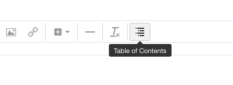 How to Insert a Table of Contents (TOC)