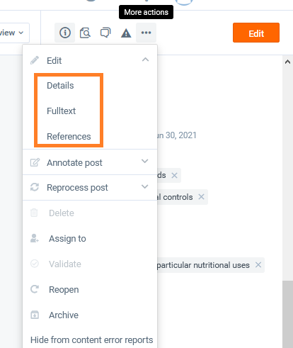 How to edit a post?